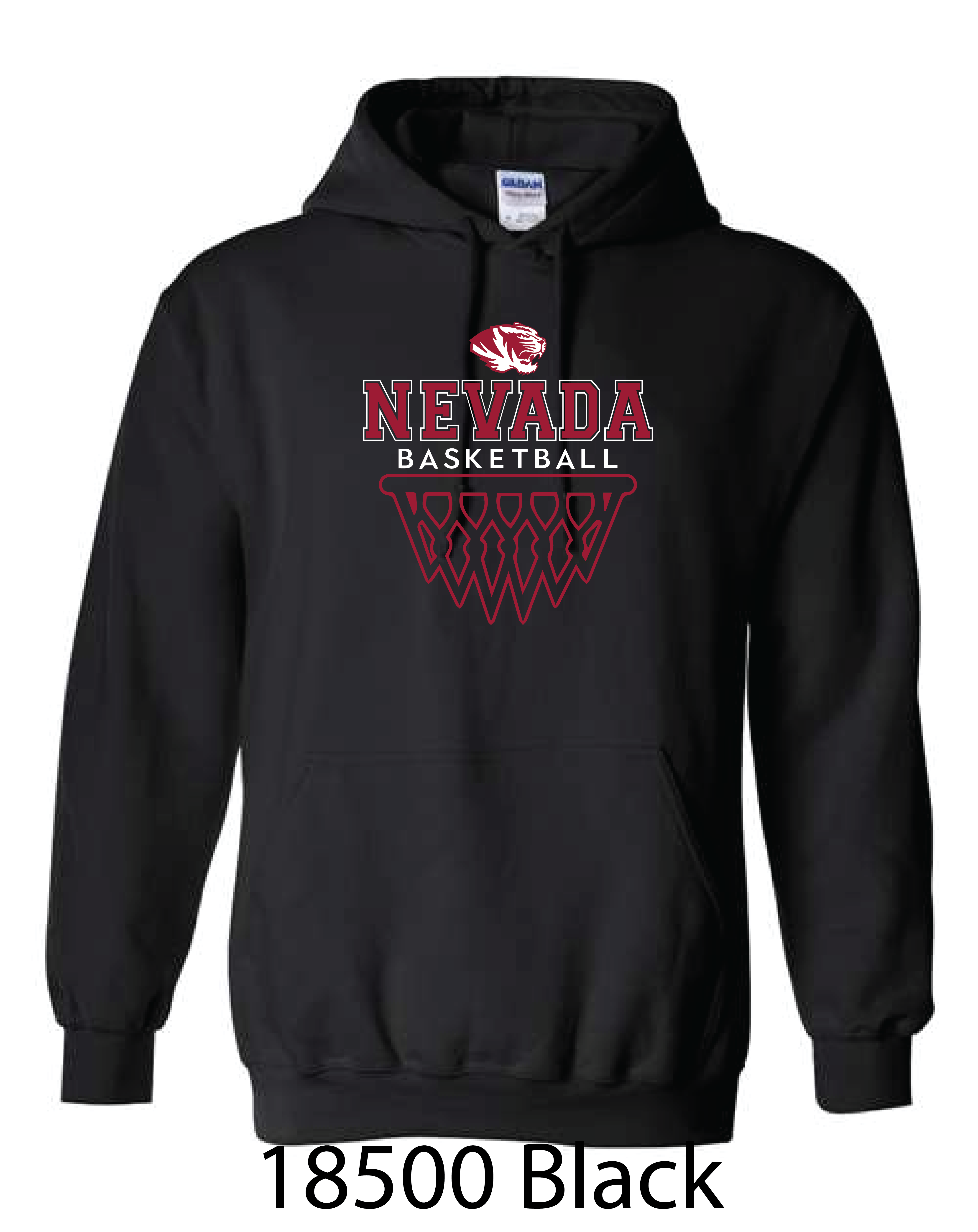 Gildan Hooded Sweatshirt : Nevada Basketball – belles-design-&-graphics